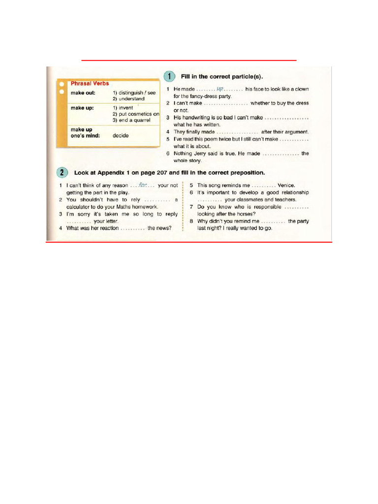 Phrasal Verbs and Prepositional Phrases | PDF