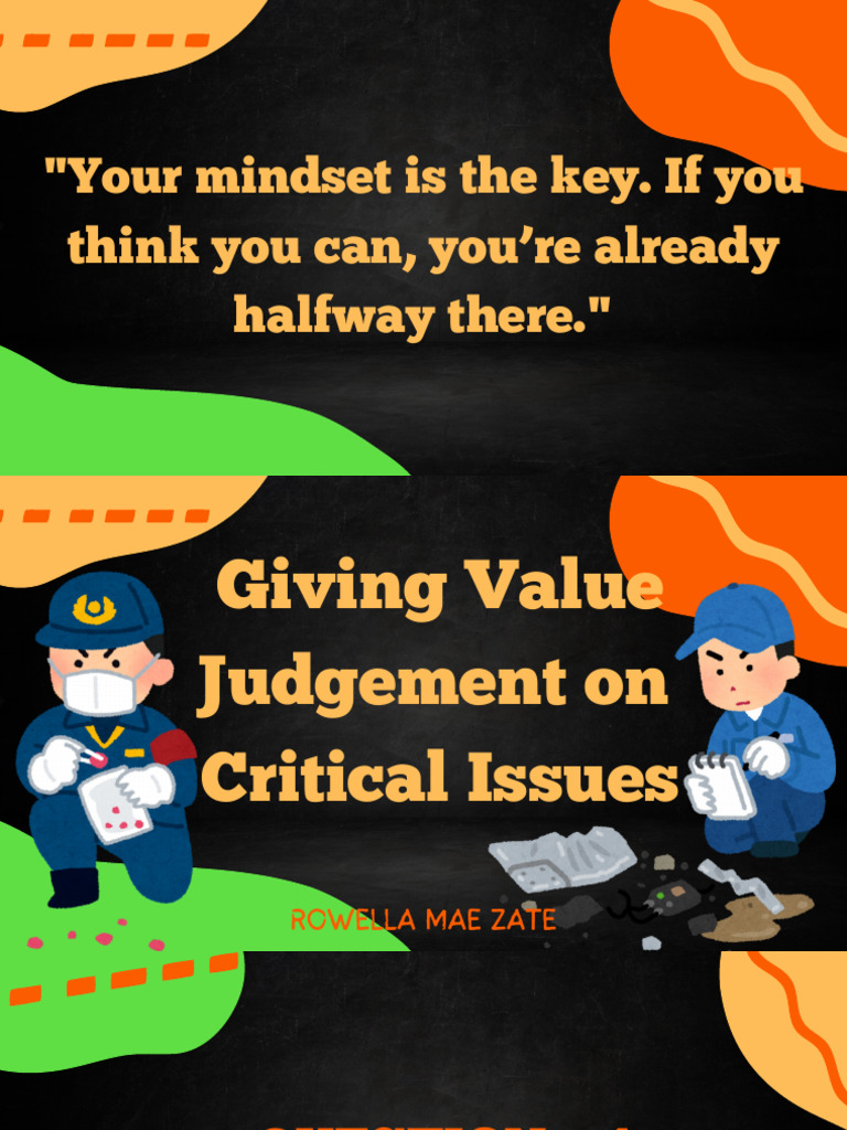Examples of Value Judgement Explained | PDF