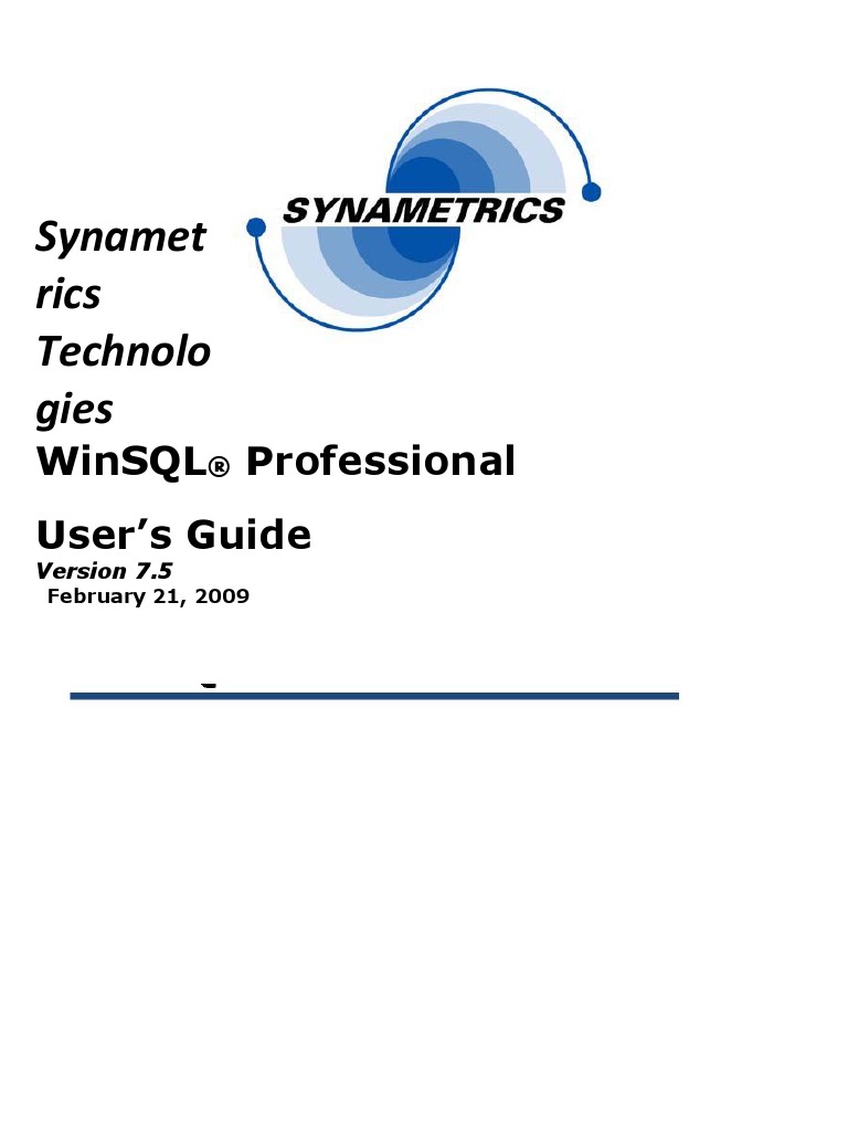 Manual Completo Winsql | PDF | Keyboard Shortcut | Databases