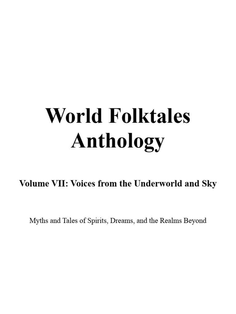 7 - World Folktales Anthology Volume VII | PDF