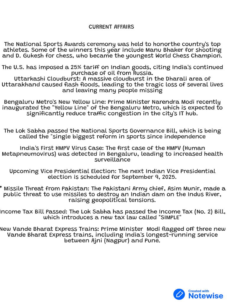 Current Affair | PDF