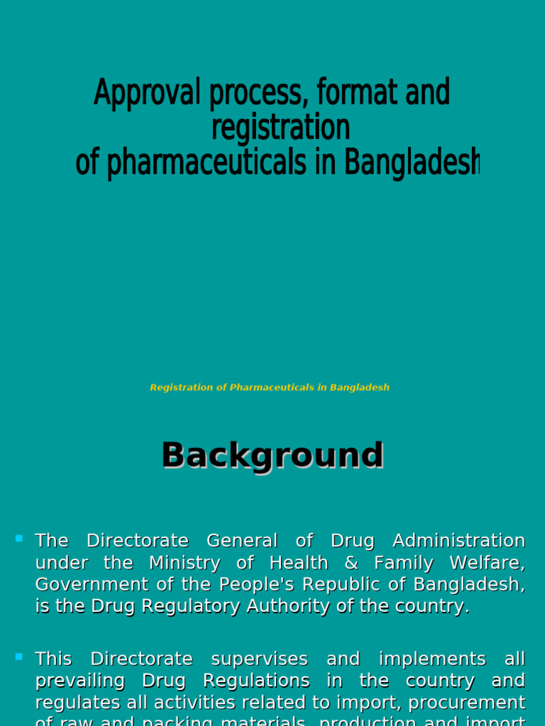 Drug Registration Process | PDF | Homeopathy | Pharmacology
