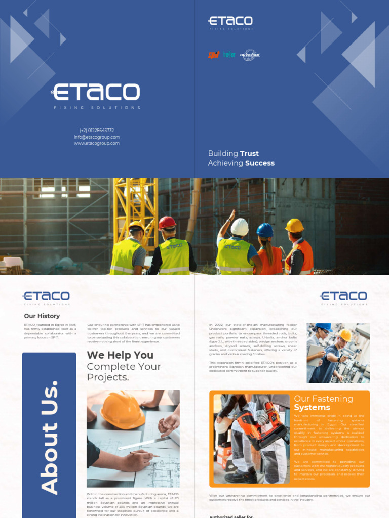 ETACO Company Profile | PDF | Screw | Washer (Hardware)