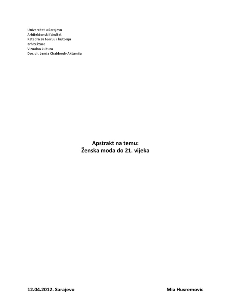 Zenska Moda | PDF