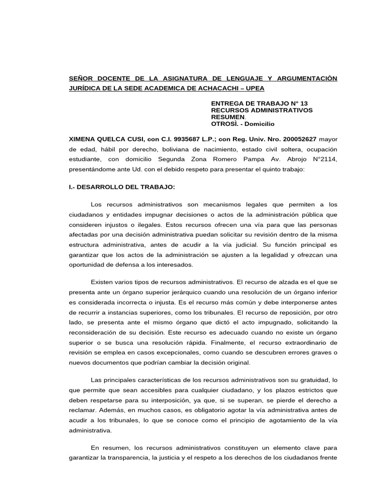 RECURSOS ADMINISTRATIVOS Memoriak 5oct | PDF | Gobierno | Justicia