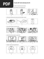 Ket (A2) Listening Test 1 | PDF