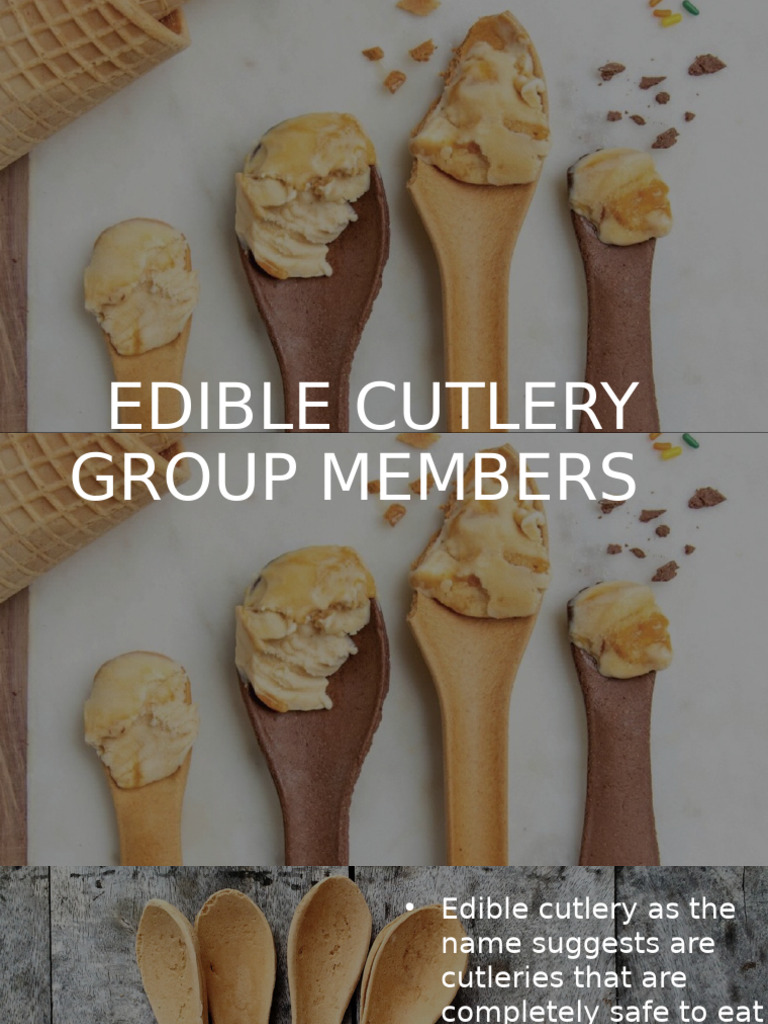 Edible Cutlery: Eco-Friendly Utensils | PDF