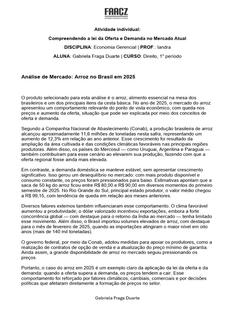 ATIVIDADE Economia 0805 | PDF | Brasil | Mercado (economia)