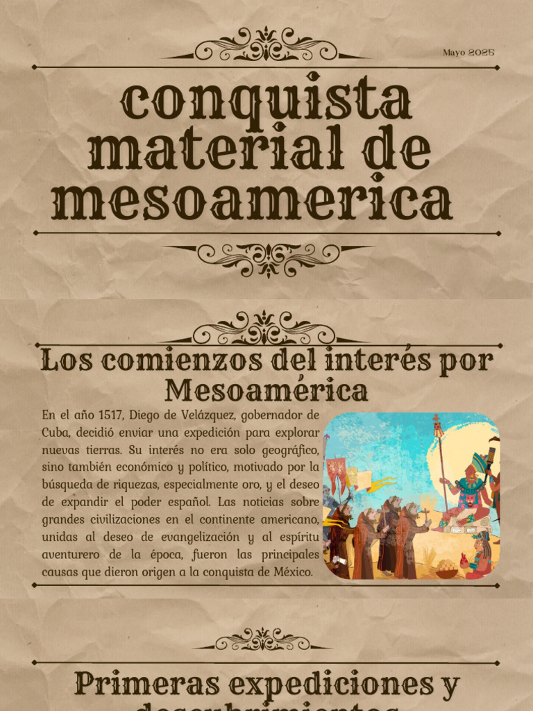 Conquista Material Sobre Mesoamerica | PDF | Colonización española de ...