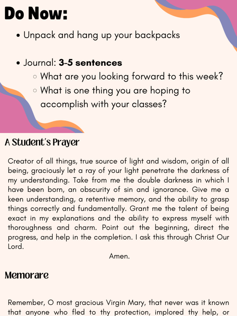 Student Prayer and SOAR Curriculum Guide | PDF | Religious Belief And ...
