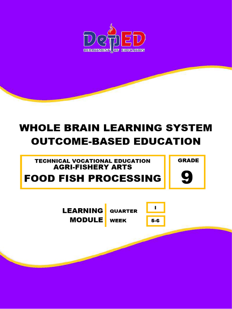Food Fish Processing Module: Week 5-6 | PDF | Vegetables | Foods
