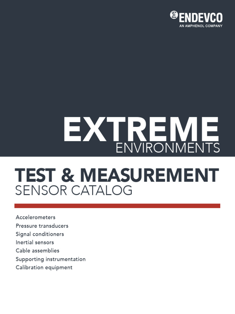 Endevco Sensor Pressão Piezoresistivo | PDF | Accelerometer | Mechanical Engineering