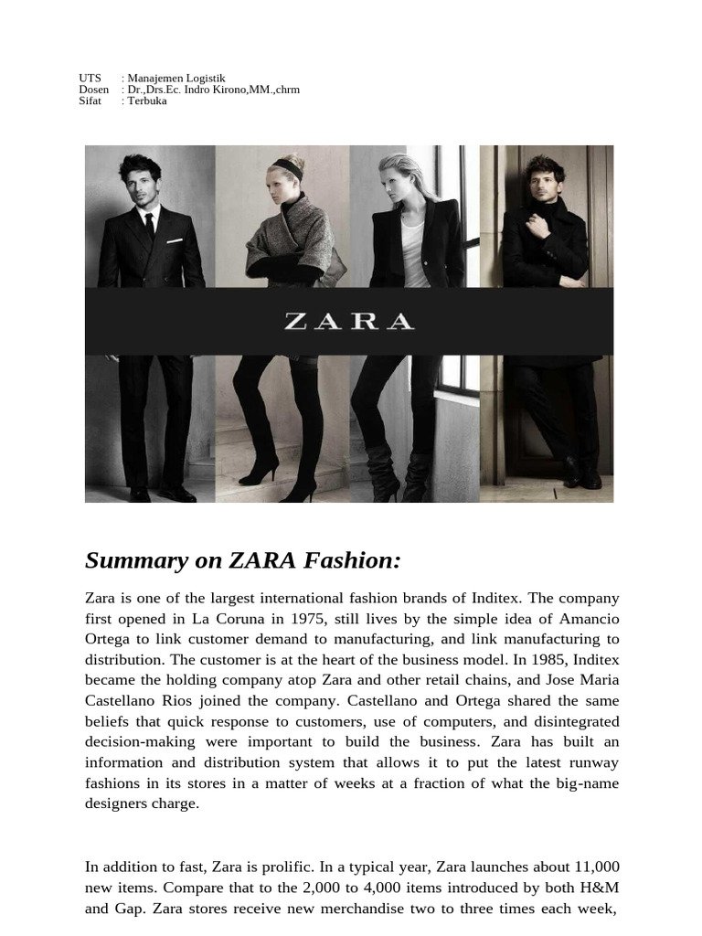 Zara: Fast Fashion Success Story | PDF | Fashion | Clothing