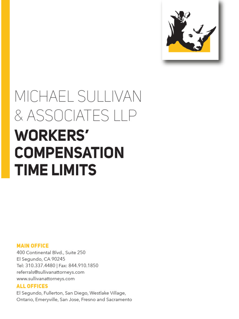 MS&a Workers Compensation Time Limits | PDF | Employment | Appeal
