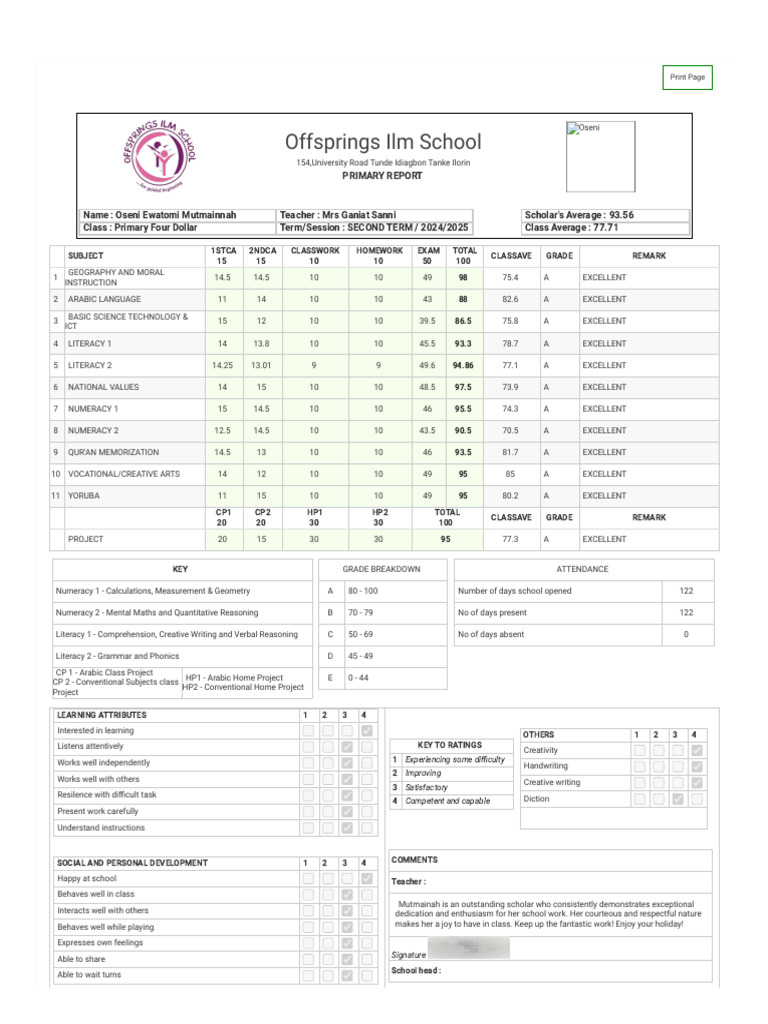 Edves Parent Portal - OIS - 037 - Powered by Edves Ltd. | PDF ...