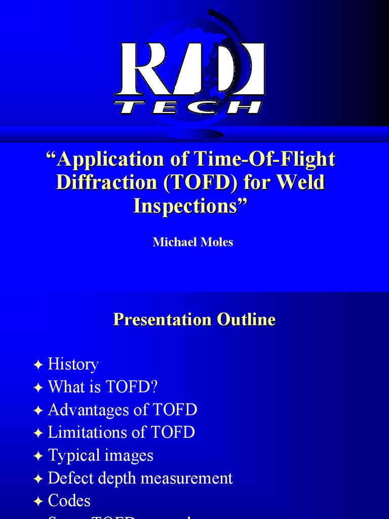 TOFD Presentation | PDF | Ultrasound | Diffraction