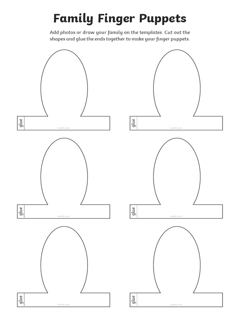 Family Finger Puppet Templates PDF | PDF