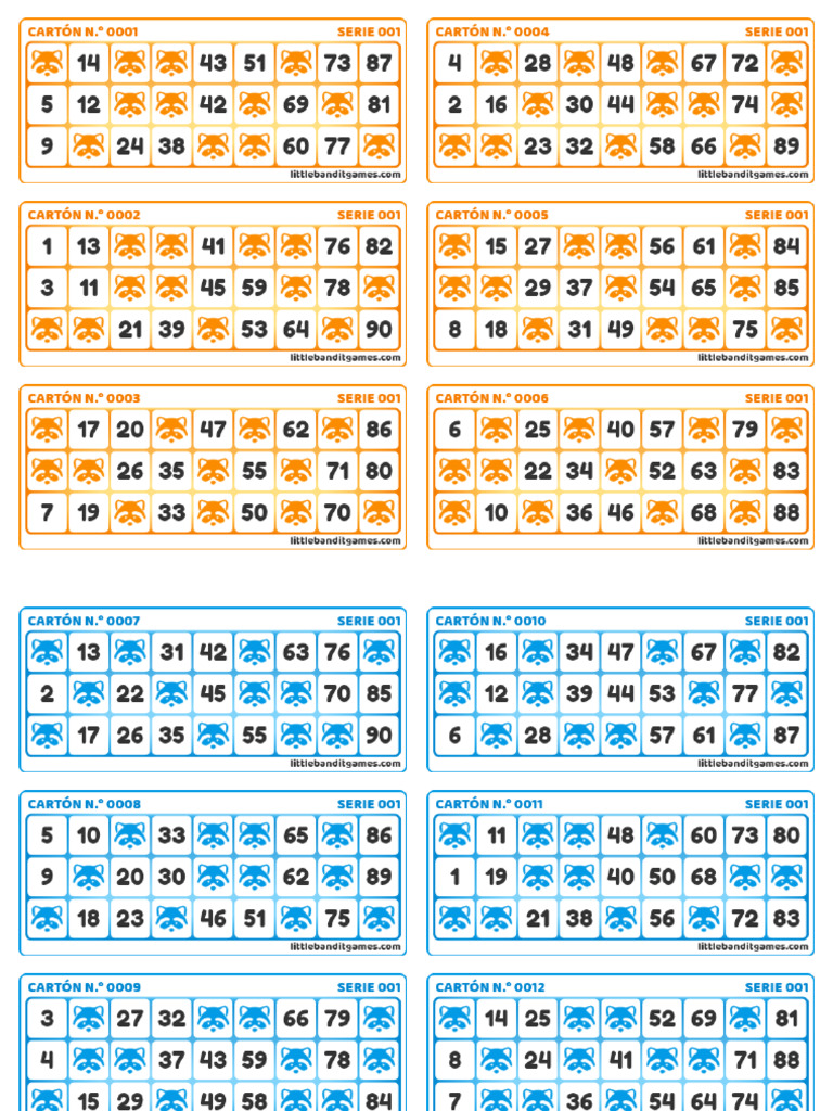 b90 30 Cartones | PDF