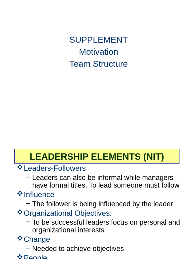Leadership and Motivation Strategies | PDF | Motivational | Motivation