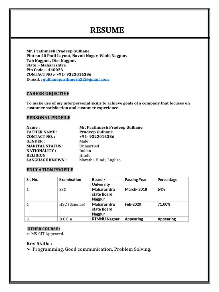 My RESUME | PDF