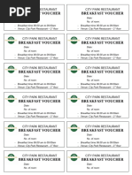 Lunch Coupon Voucher Template | PDF | Lunch | Meal