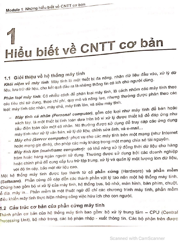 Lý Thuyết - Hiểu Biết Về CNTT | PDF