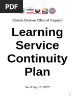 Learning-And-Service-Continuity-Plan - Sample | PDF | Internet