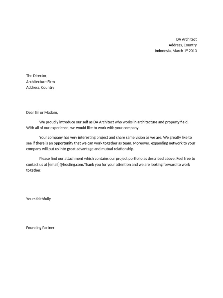 Da - Networking Letter | PDF