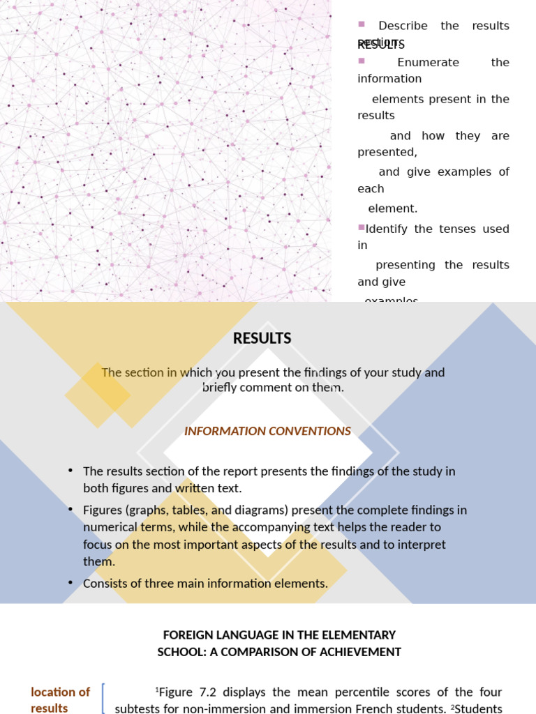 Results Section Writing Guide | PDF | Grammatical Tense | Verb