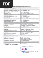 Kalender Akademik USU 2025/2026 | PDF