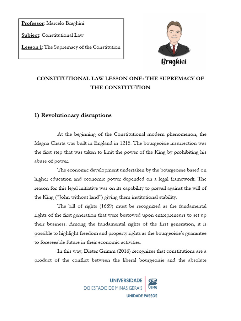 Supremacy of the Constitution Explained | PDF | The Federalist Papers ...
