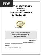 IsiZulu - Lesson - Plan - 1-5 (Term 3) | PDF