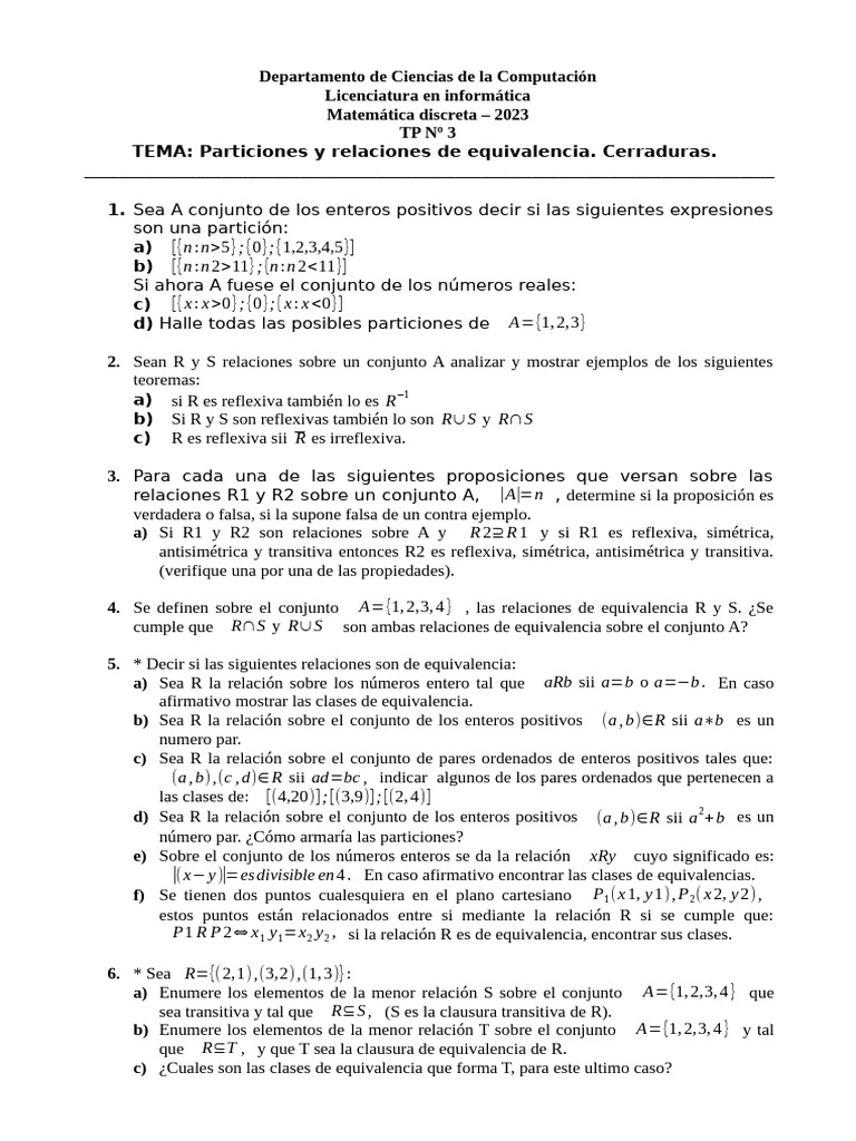tp3 2023 | PDF | Informática | Matemáticas