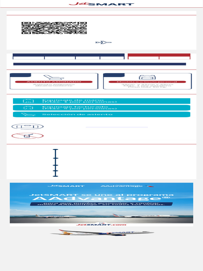 Tarjeta de Embarque Vuelo JA3041 | PDF