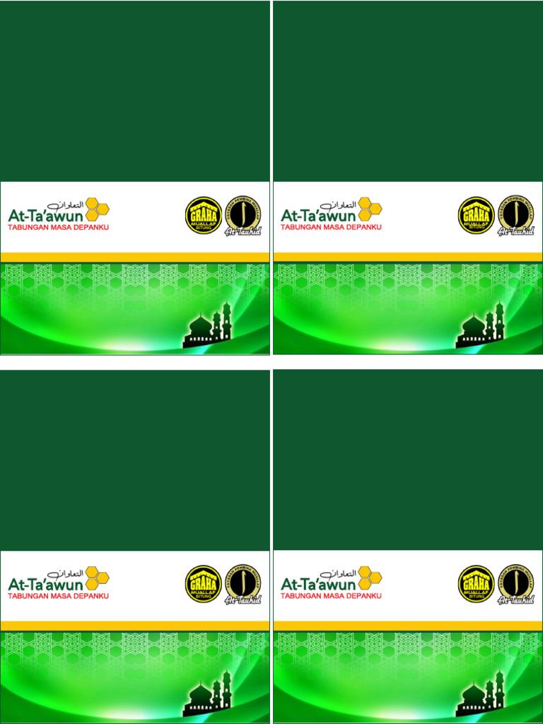 A3 Cover Tabungan | PDF