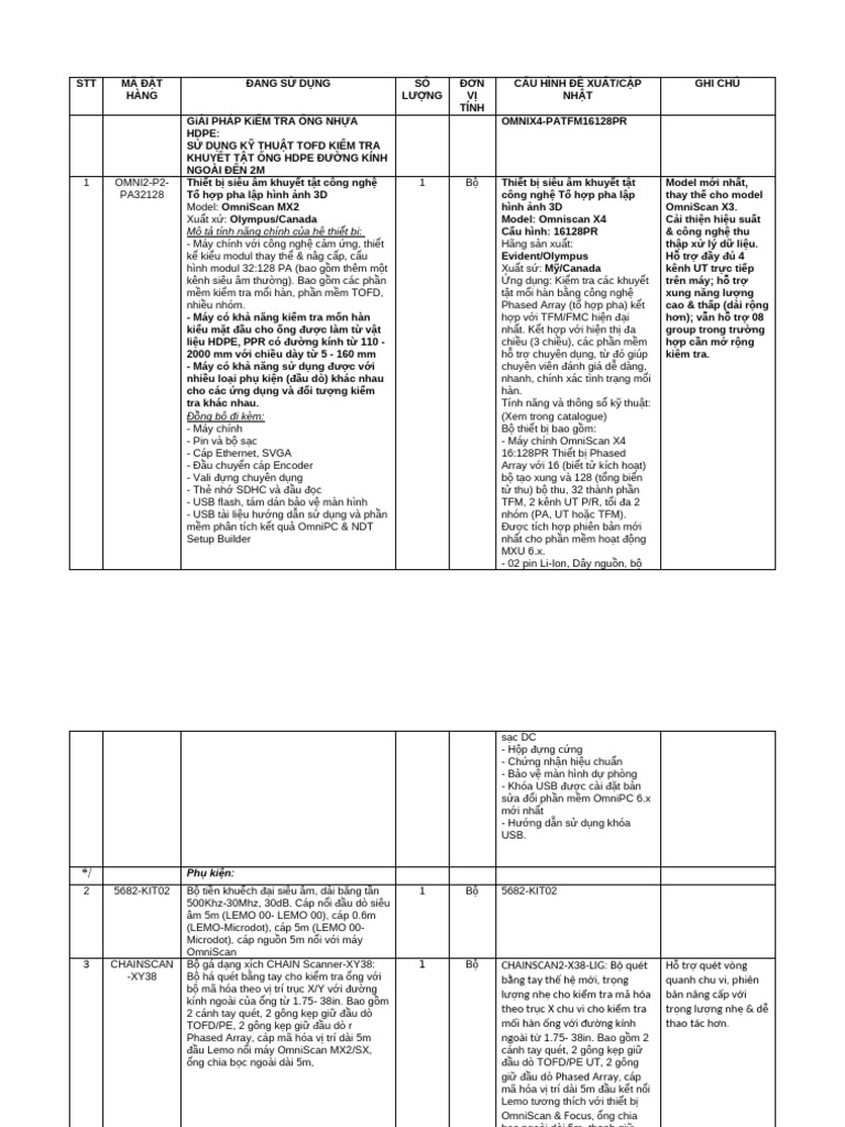 OmniScan X4 & TOFD For HDPE Inspection (TPP Project) | PDF