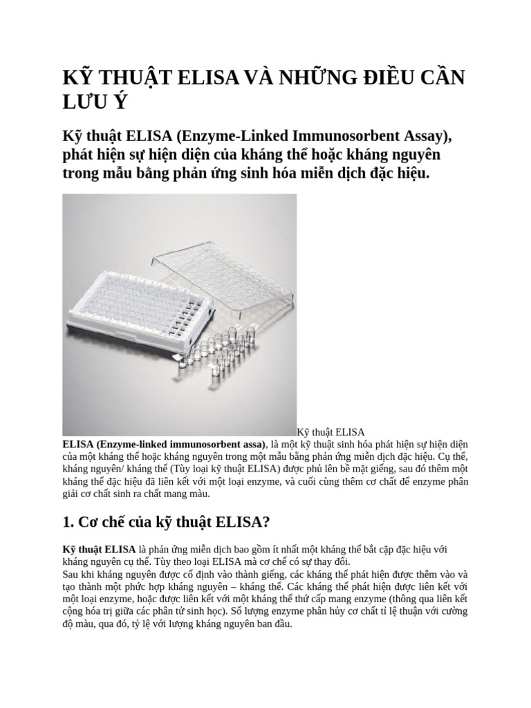 Kỹ Thuật Elisa | PDF