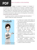 Funciones de Enfermera Instrumentista y Circulante | PDF | Cirugía | Enfermería