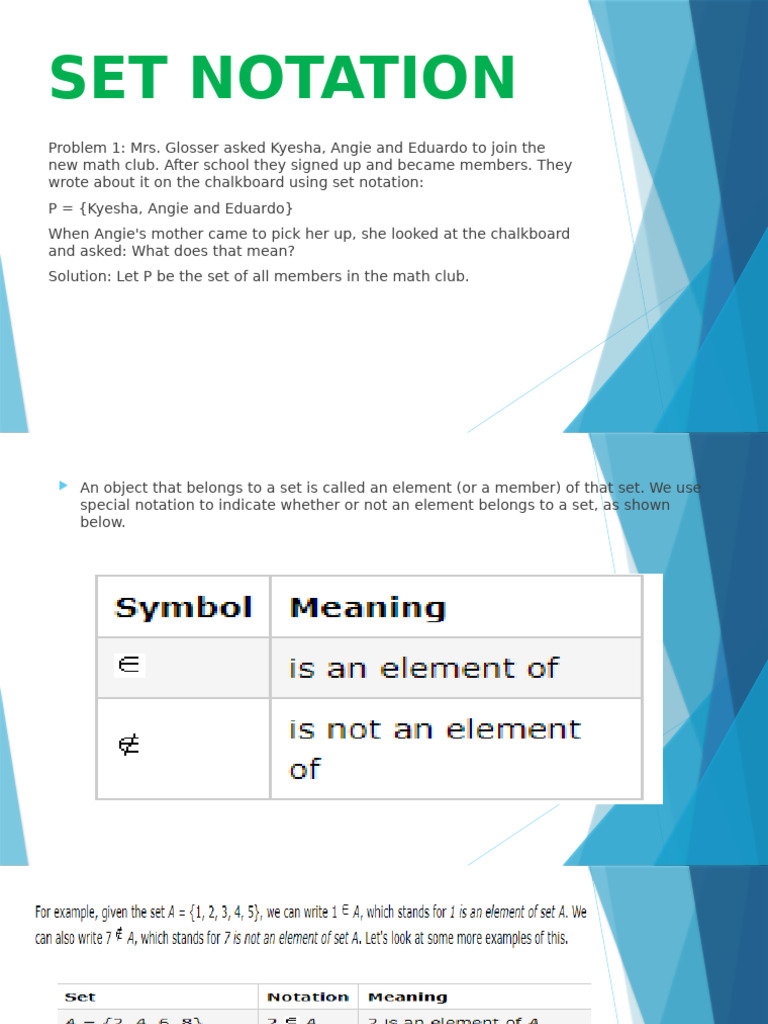 Set Notation-Set Theory | PDF | Numbers | Mathematics