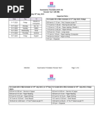 Updated CSEC Timetable 2025 | PDF