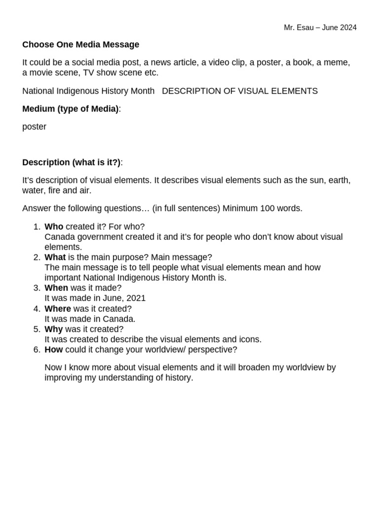 Media Message Analysis | PDF