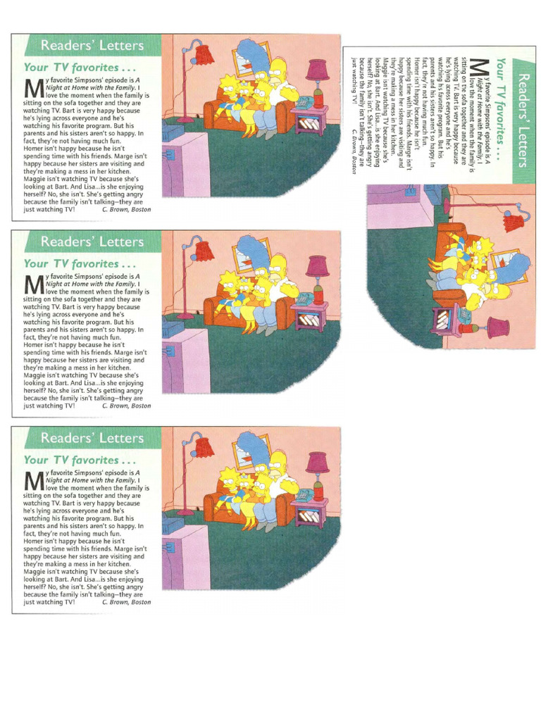 Simpsons Reading ESL | PDF