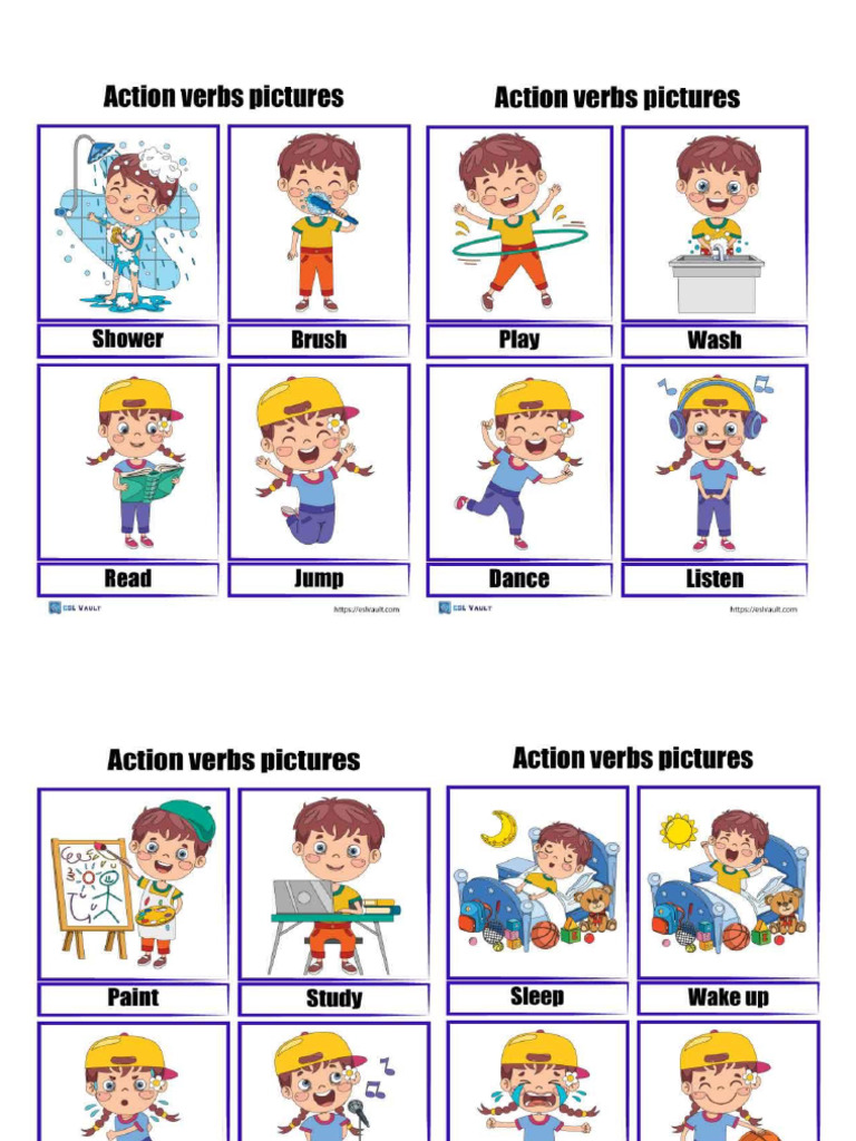 Verbs Cards | PDF