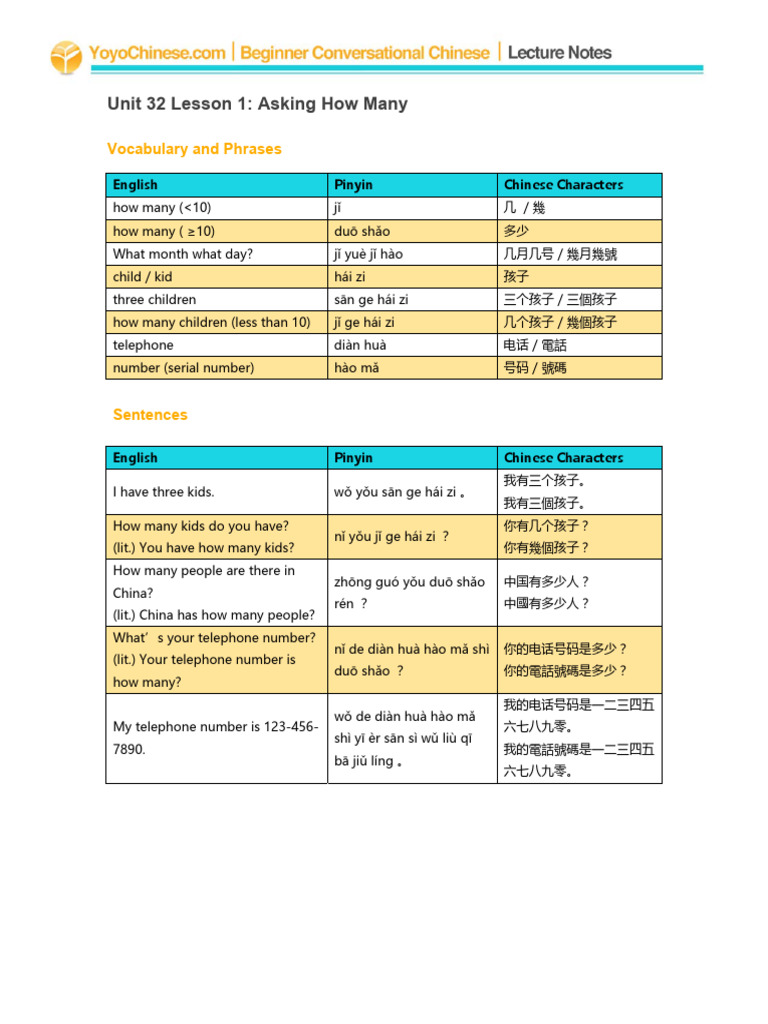 Beg Unit 032 Lesson 01 LN | PDF