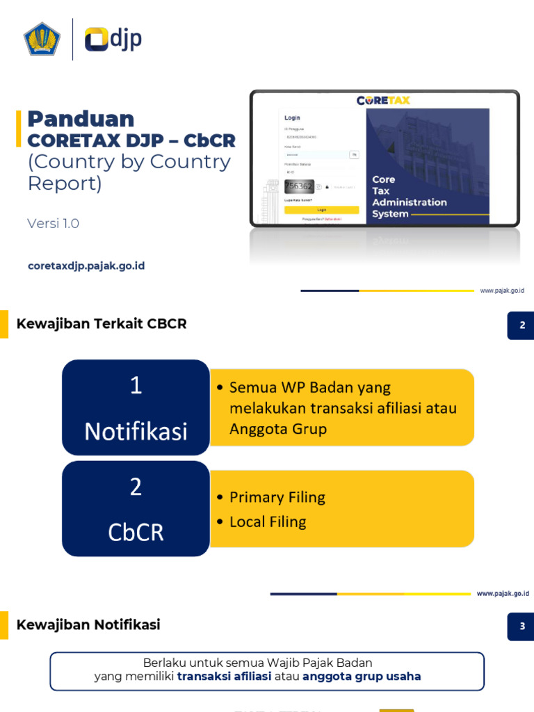 Cara Lapor CBCR di Coretax | PDF