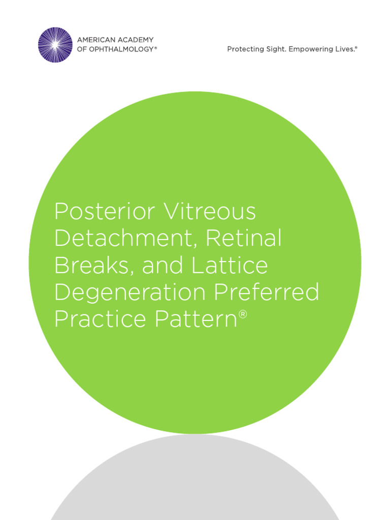 Lattice Degeneration Practice Guidelines | PDF | Vision | Ophthalmology
