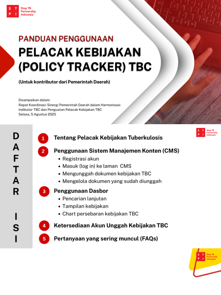 Panduan Penggunaan Policy Tracker TBC | PDF