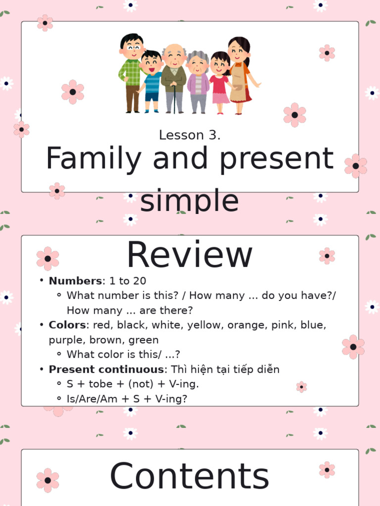 Lesson 3. Family | PDF