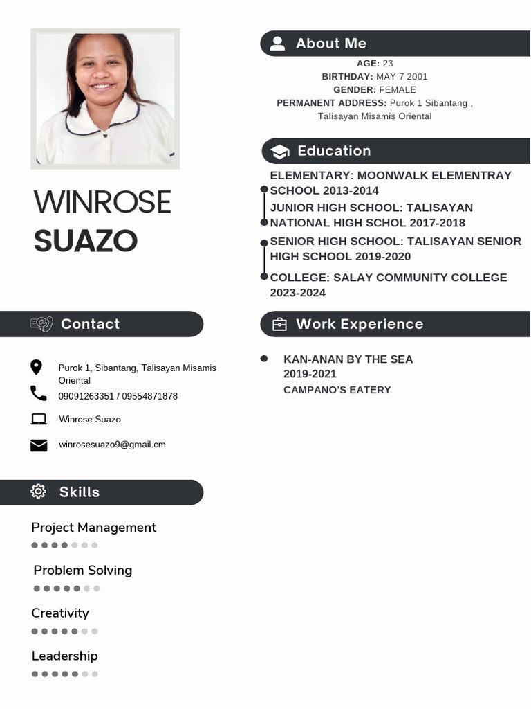Black & White Minimalistic Professional Resume - 20250402 - 164252 - 0000 | PDF