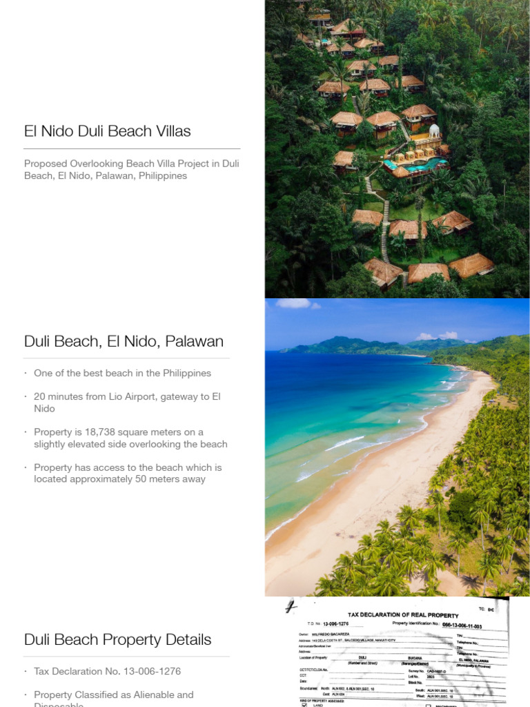Duli Beach Villas Project Overview | PDF